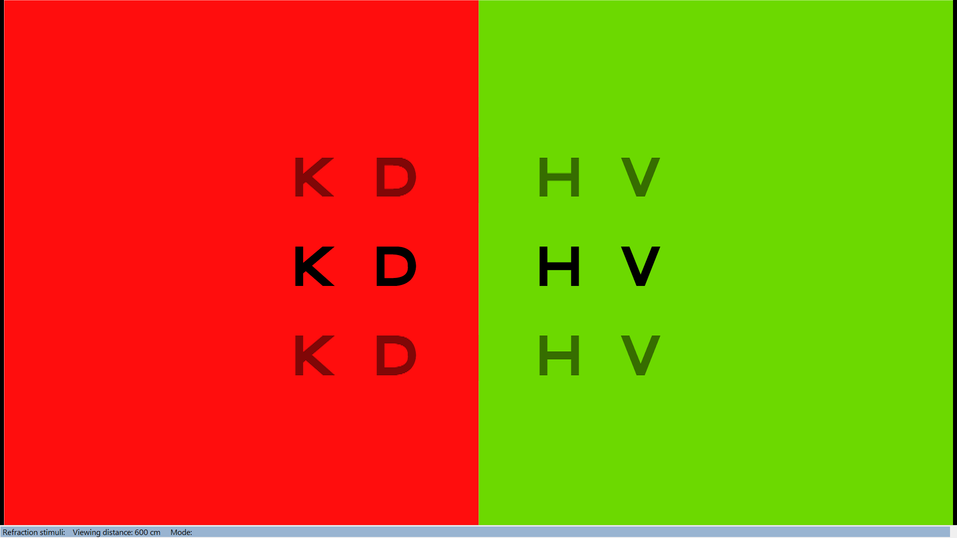 Polarised Refraction Stimuli